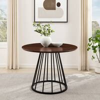 Middlebrook 40-inch Contemporary Round Dining Table - Bed Bath & Beyond ...