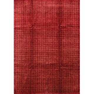 Ahgly Company Machine Washable Contemporary Fire Engine Red Area Rugs ...