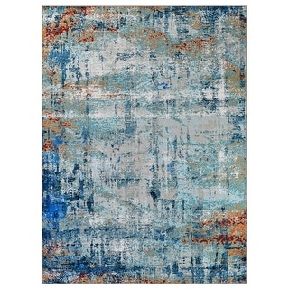 Allstar Rugs Abstract Themed Polyester Area Rug - Bed Bath & Beyond ...