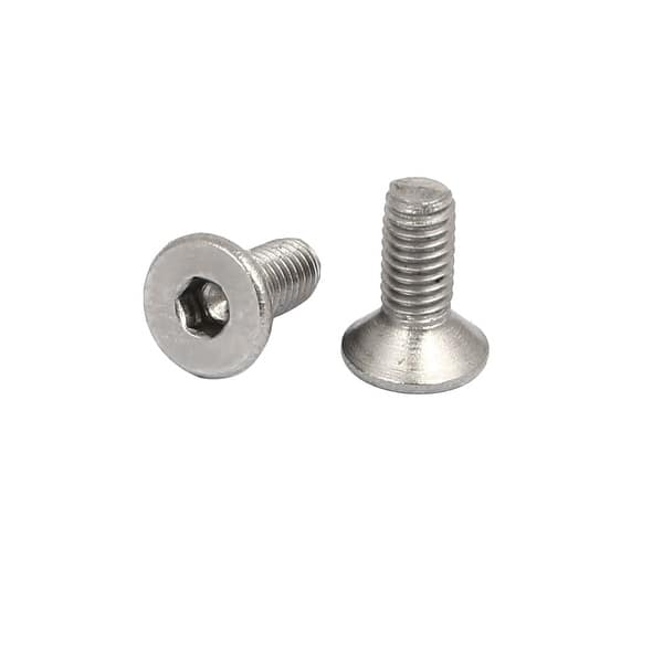 M3x8mm 304 Stainless Steel Flat Head Hex Socket Screws Fasteners ...