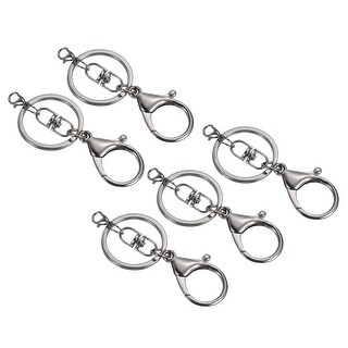 5pcs Key Chain for Keys, Lobster Claw Clasps Keychain for DIY, Black ...