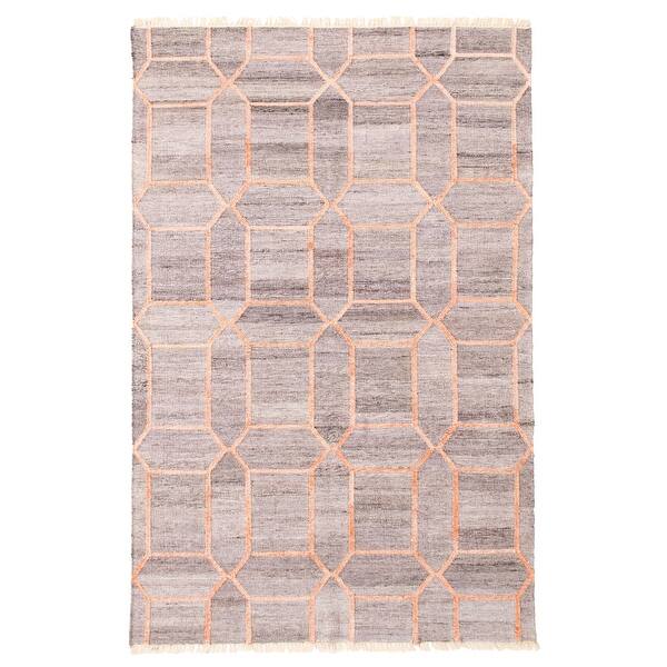 ECARPETGALLERY Flat-weave Old Style Grey Wool Kilim - 5'3 x 8'0 - Bed ...