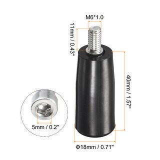 Revolving Handle Grip, 1Pcs M6x40mm(DxL) Threaded Handwheel for Lathe ...