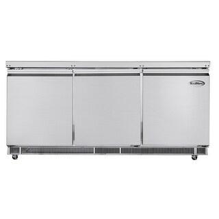 72 in. Commercial Refrigerated Prep Station Cold Table, with 15 Pan ...