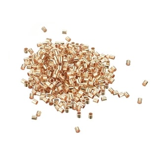 500Pcs 2x2mm Crimp Tube Bead Jewelry Making Crimp End Spacer Bead ...