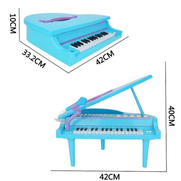 32-Key Piano Keyboard With Bench Detachable Legs Music Score Microphone ...