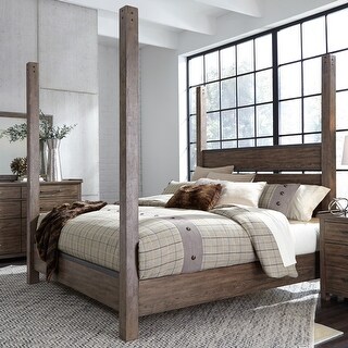 Sonoma Road Weather Beaten Bark Queen Poster Bed - Bed Bath & Beyond ...