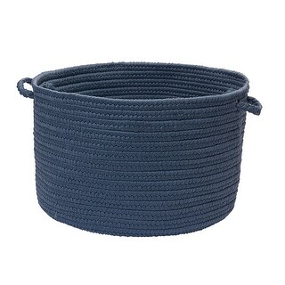 18" Lake Blue Handmade Braided Basket - Bed Bath & Beyond - 32294002