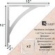 STARBY Designer White Sullivan Shelf Brackets - Bed Bath & Beyond ...
