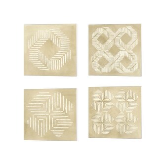 Vanna Lam 'Sand Stitch' Canvas Art (Set of 4) - Bed Bath & Beyond ...