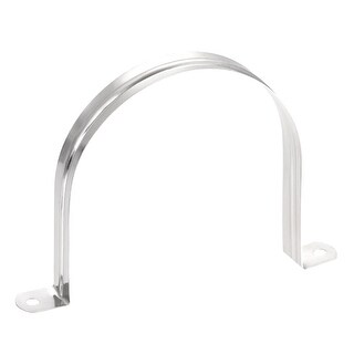 160mm(6.3") Rigid Pipe Strap 2 Holes Tube Straps 201 Stainless Steel ...