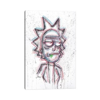 iCanvas "3D Rick With Green Drool" by Adam Michaels Canvas Print - Bed ...