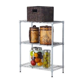3-Shelf Wire Shelving Unit Storage Rack - Bed Bath & Beyond - 40135424