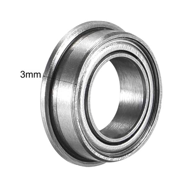 MF85ZZ Flange Ball Bearing 5x8x2.5mm Double Shielded Chrome Steel ...