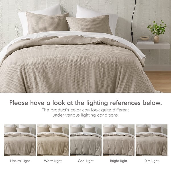 waffle texture comforter