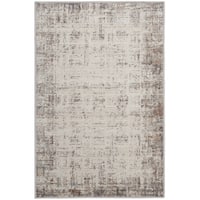 Nourison Elation Abstract Modern Ivory Grey Area Rug - On Sale - Bed ...