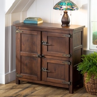 Portland Ice Box Wood Console Table with Replica Hardware - Bed Bath ...