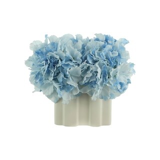 Hydrangeas Arranged in a Rectangular Ceramic Vase - Bed Bath & Beyond ...