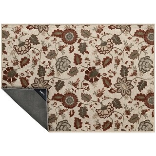 NeverMove Anti-Slip Accent Rug by GelPro 24x34 Adelle Paprika - Bed ...