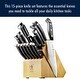 Premium 15-Piece Knife Set with Block, Razor-Sharp, German Engineered ...