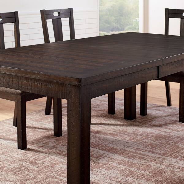 Furniture of America Sorn Walnut 78-inch Wood Expandable Dining Table ...