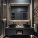 Square Rounded-Corner LED Mirror, both Stylish and Practical - Bed Bath ...