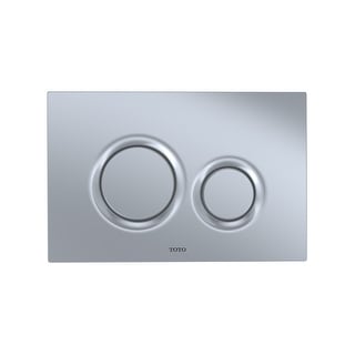 Dual Button Push Plate with Round Buttons for In Wall Tank Systems - N ...