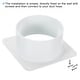 4 Inch Duct Connector Flange Dryer Vent Wall Plate Ducting Plate White ...