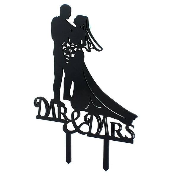 Mr Mrs Design Bride Groom Couple Hug Wedding Cake Topper Decoration ...
