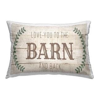Stupell Love You Rustic Farmhouse Printed Outdoor Throw Pillow Design ...