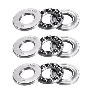 51203 Single Direction Thrust Ball Bearings Flat Seat Chromium ...