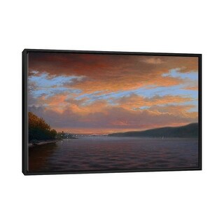 iCanvas "Sunset - Dobbs Ferry Looking South To NYC 10.23.18" by Ken ...