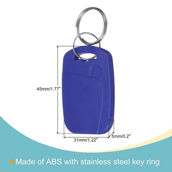 6Pcs IC Card M1 Key Fobs RFID Proximity 13.56MHz Read Only Smart Tag ...