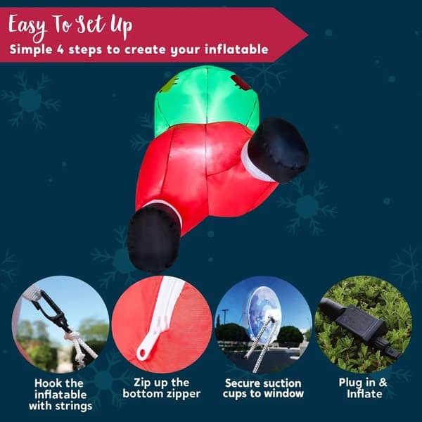 drunk santa inflatable