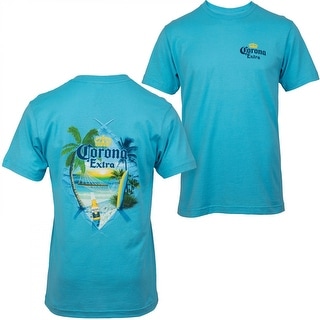 Corona Extra At The Beach Aqua Front And Back TShirt - Bed Bath ...