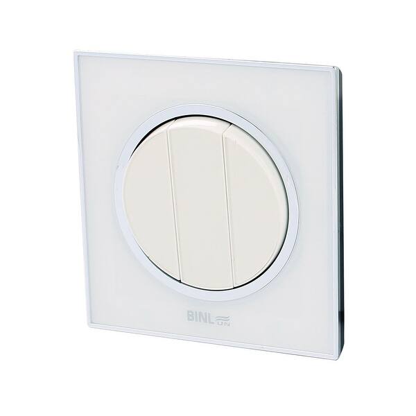 AC 220V 10A 3 Gang 1 Way On/Off White Press Button Wall Mounted Panel ...
