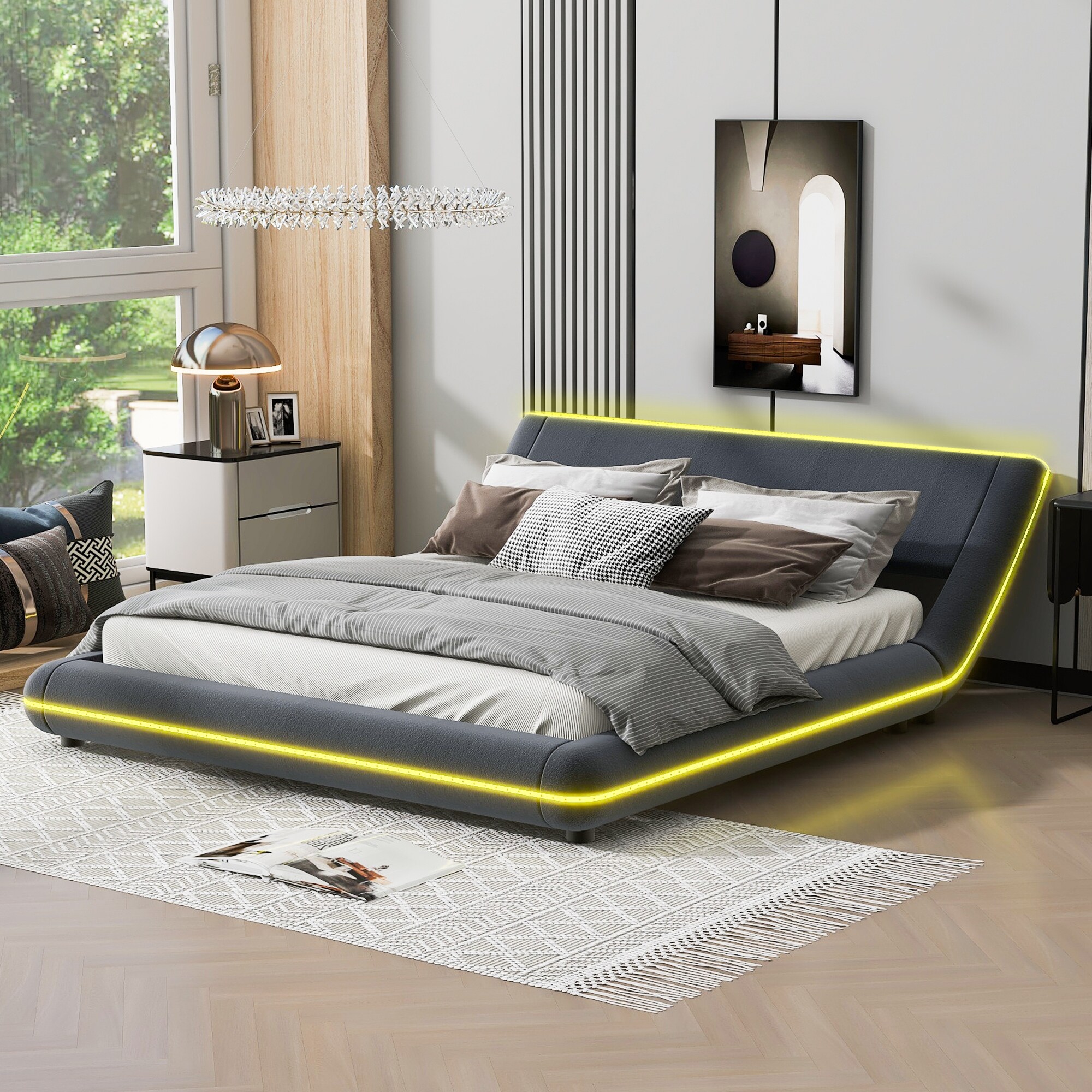 Farley upholstered platform bed store