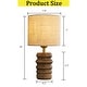 CraftHome Japandi Solid Wood Base Table Lamp Modern Classic Nightstand ...