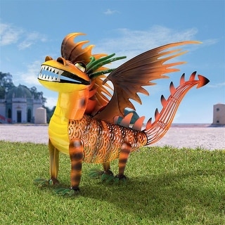 Design Toscano Cheddar the Gothic Dragon Metal Statue - Multi - Bed ...