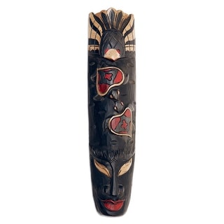Novica Handmade Turtle Spirit Wood Wall Mask - Bed Bath & Beyond - 42600586