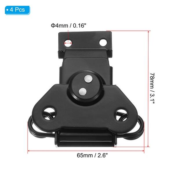 Spring Loaded Small Butterfly Twist Latch Steel Twist Latch and Keeper ...