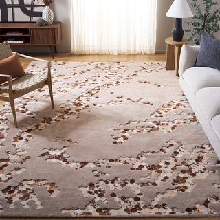 SAFAVIEH Handmade Manhattan Egne Modern Abstract Silk Rug - Bed Bath ...
