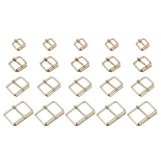 Roller Buckles, 20pcs 4 Sizes Metal Belt Pin Buckle, Bronze Tone ...