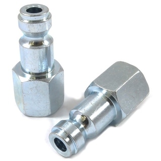 Forney 75592 Tru-Flate Compatible Air Fitting Plug, 1/4" x 1/4" Female ...