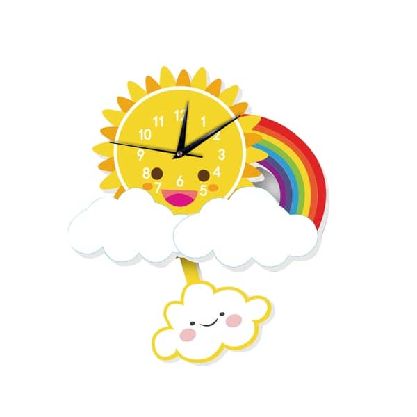 sun and cloud clock