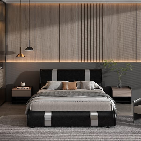 Queen Size Lift Up Storage Bed Frame with Stainless steel sheet - Bed ...