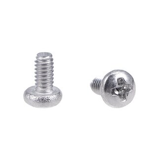 M2x4mm Machine Screws Pan Phillips Head Screw Fasteners Bolts 100Pcs ...