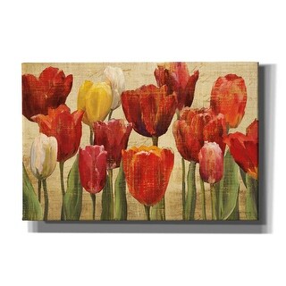 Epic Graffiti 'Tulip Fantasy on Cream' by Marilyn Hageman, Canvas Wall ...