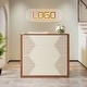 47-Inch Reception Desk with Cable Grommet, Modern Small Front Desk with ...