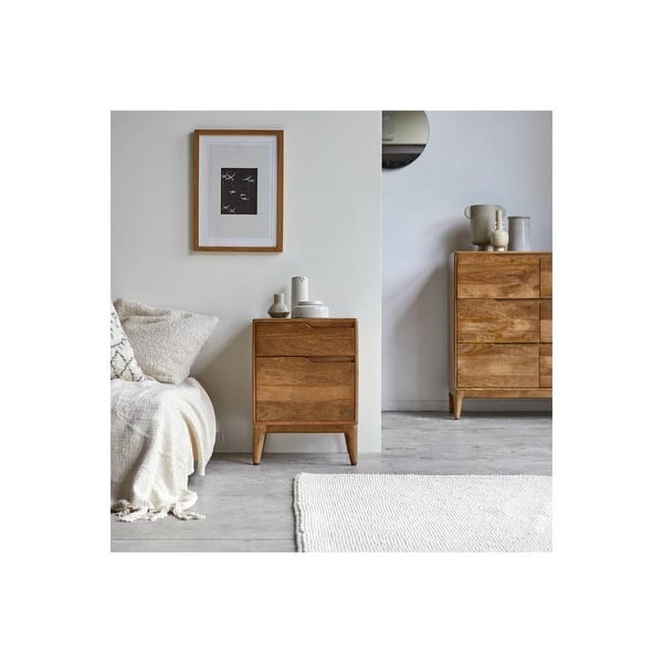 mango wood bedside table